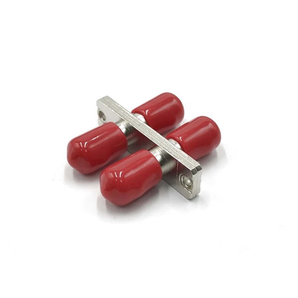 ST Duplex Adapter (Metal, with Flange) – Eono – Fiber Expert